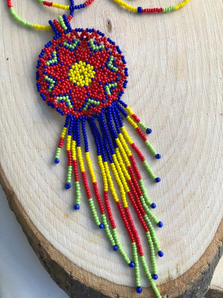 Mandala Handmade Sand Bead Necklace (8616) - Hayal Gezgini